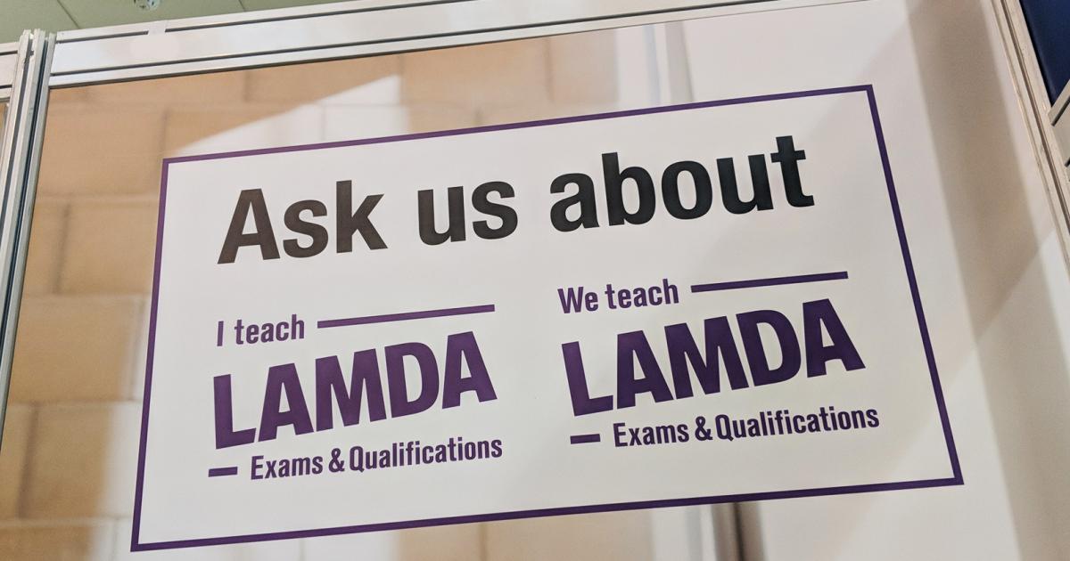 Teach LAMDA Exams graphic | London academy of music & dramatic art